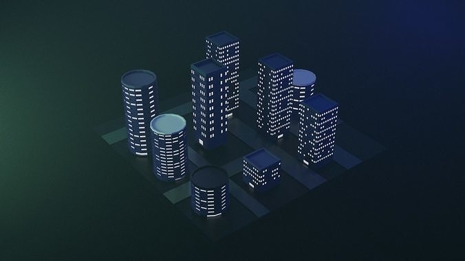 3D model Modular Buildings in Blender VR / AR / low-poly | CGTrader