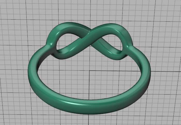 Infinity Endless Love Symbol Ring Stackable Ring 3dmodel 3D model 3D ...