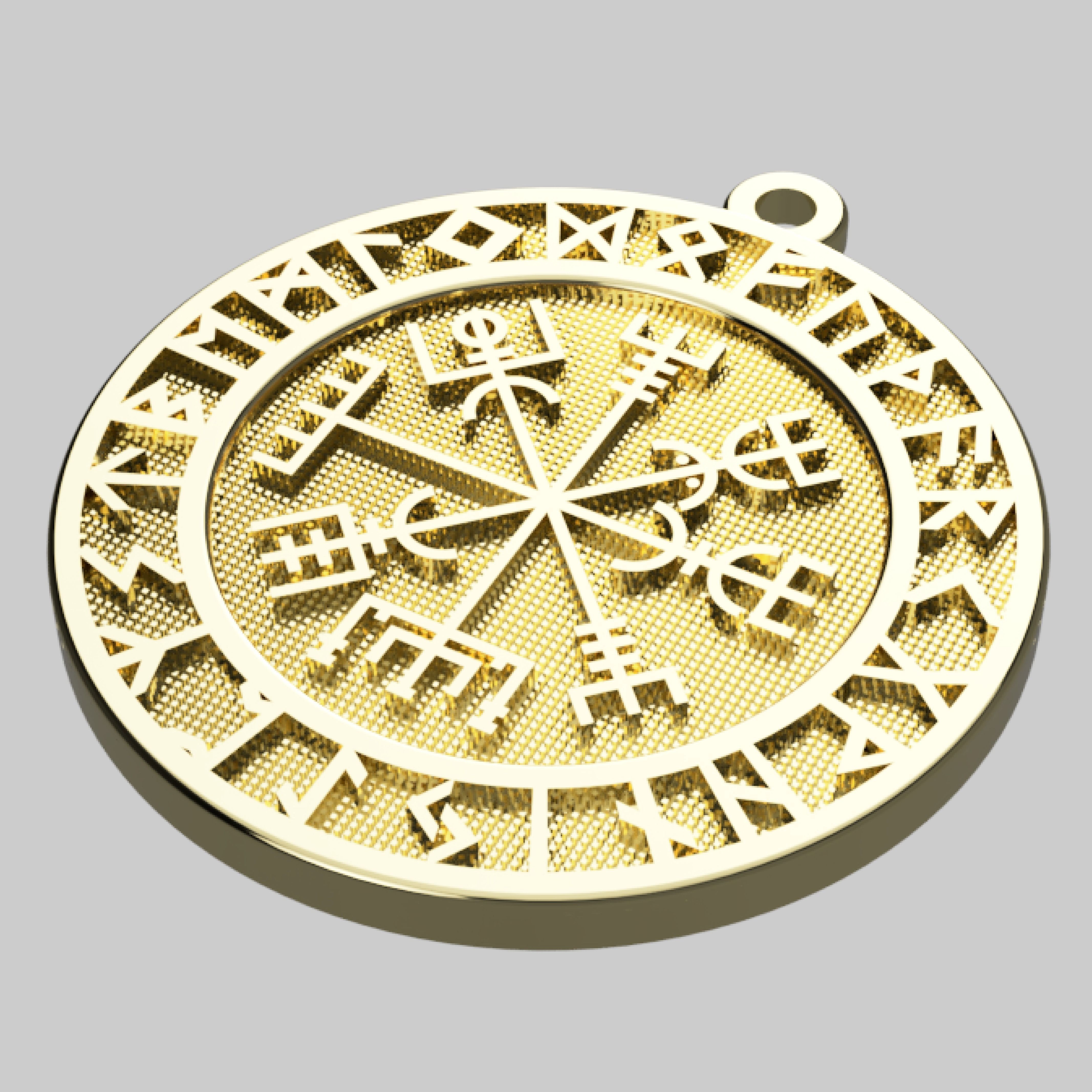Vegvisir Coin - Moneda Vegvisir - 28 mm 3D model 3D printable | CGTrader