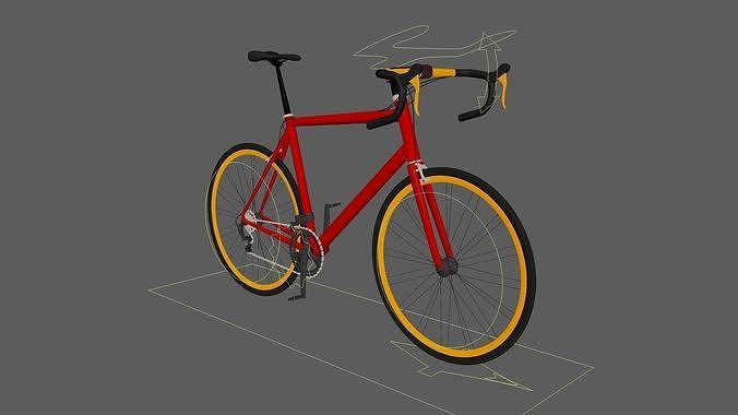 Road Bike Rigged free 3D model rigged | CGTrader