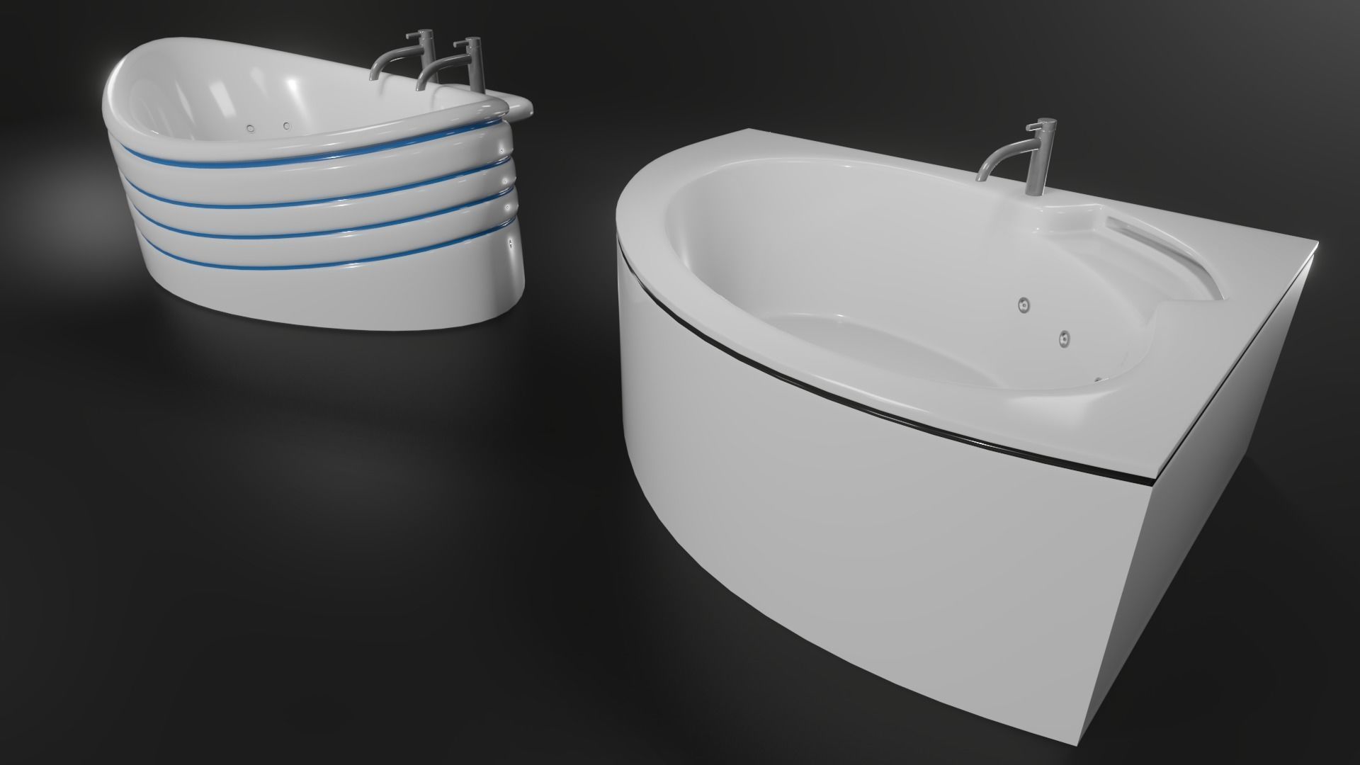 3D model 2 Luxury Jacuzzi VR / AR / low-poly | CGTrader
