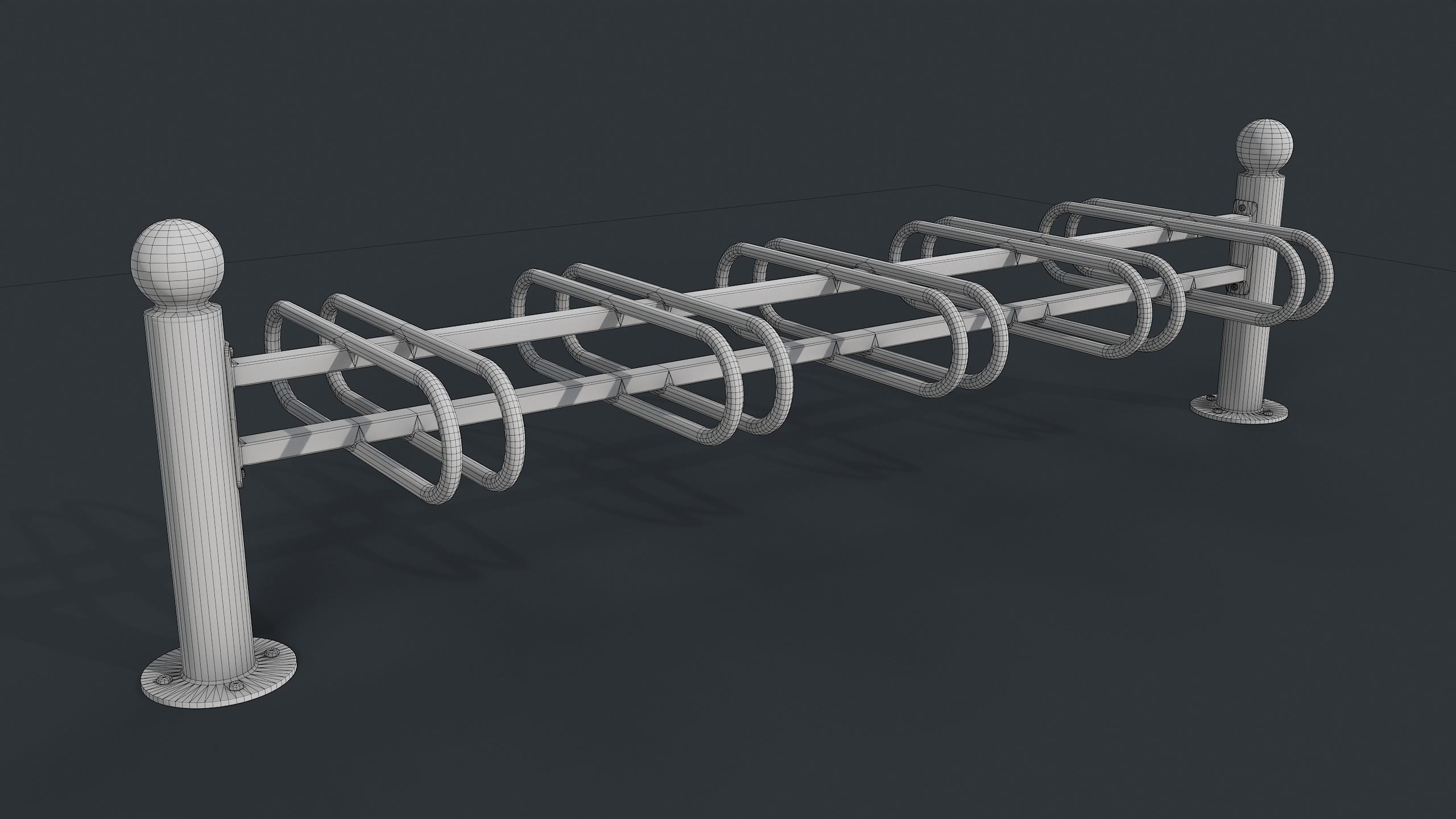 3D model Bike Rack 10 PBR Game Ready VR / AR / low-poly | CGTrader