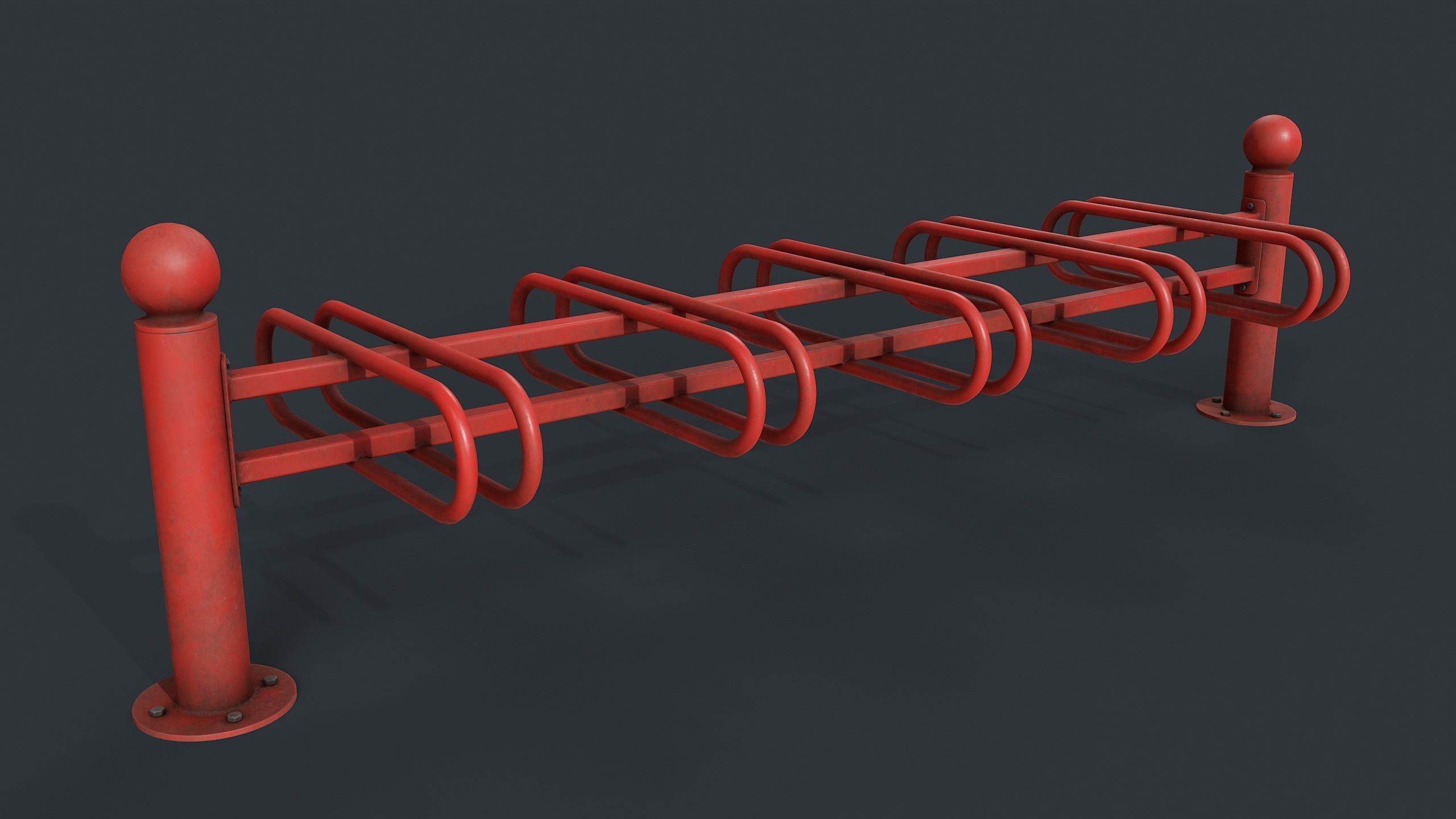 3D model Bike Rack 10 PBR Game Ready VR / AR / low-poly | CGTrader