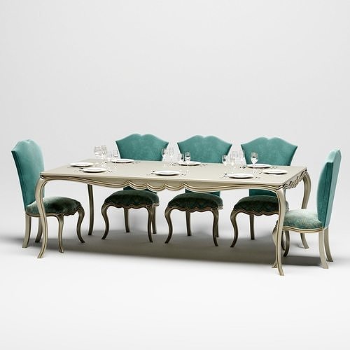 Dining Tables Set 03 3D model | CGTrader
