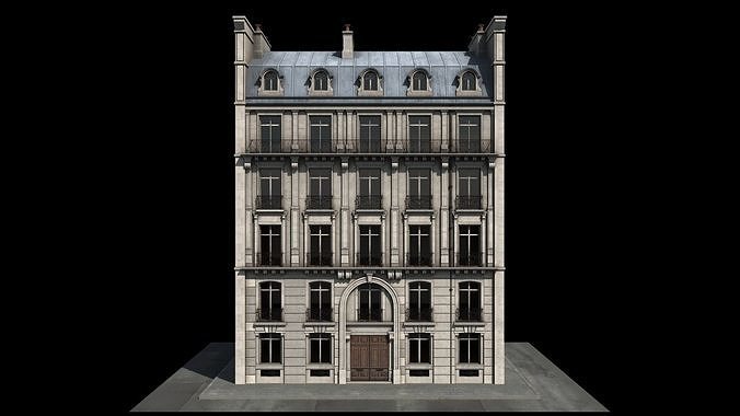 Paris Building Haussmann 3D model | CGTrader