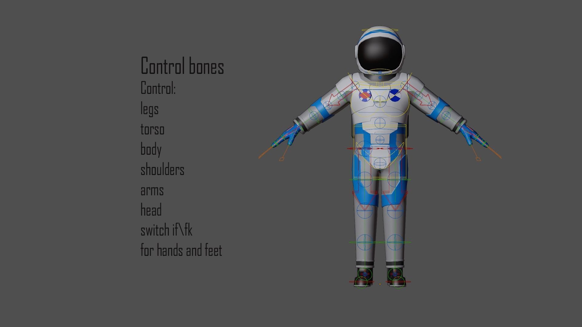 3D model Cartoon characters astronauts VR / AR / low-poly | CGTrader