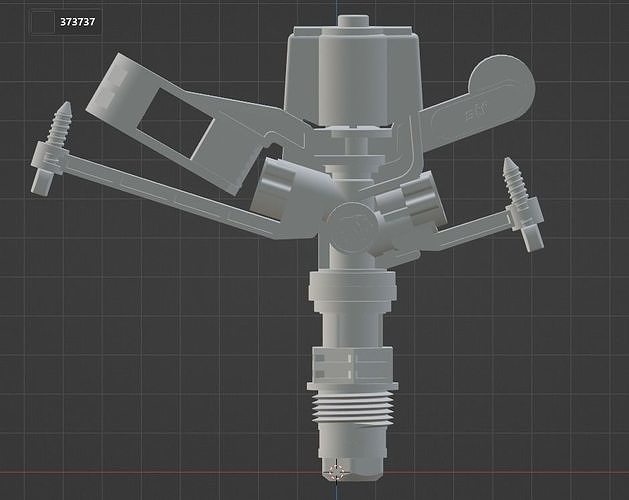 S-10 sprinkler STF 3D model animated | CGTrader