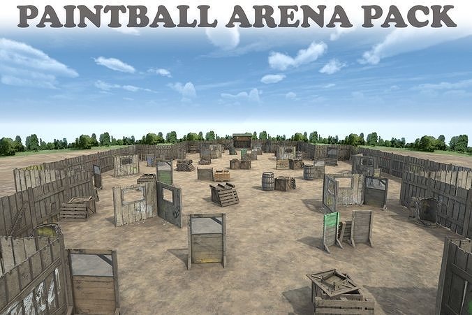3D model Paintball Game Arena Design Unity 3D VR / AR / low-poly | CGTrader