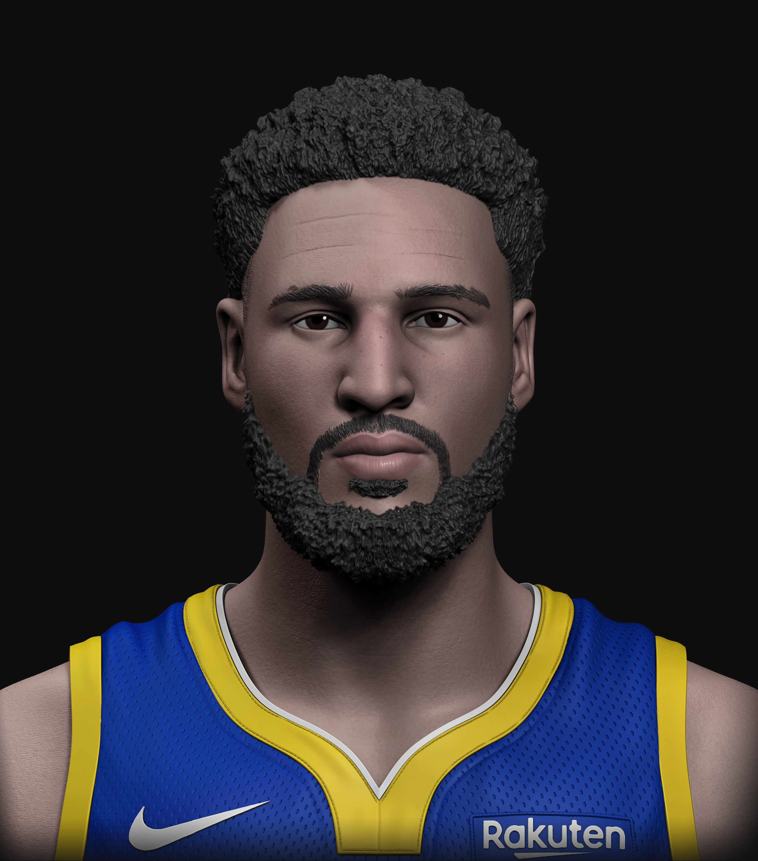 Klay Thompson - Bust 3D model 3D printable | CGTrader