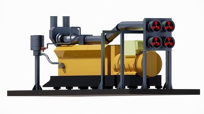 CAT DUAL FUEL 3516 DGB Generator 3D model | CGTrader