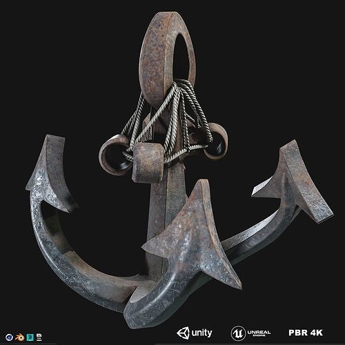 3D model Havy Anchor VR / AR / low-poly | CGTrader