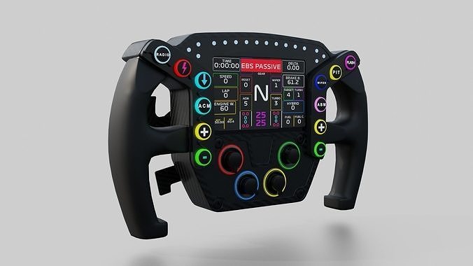 3D model LMDh steering wheel VR / AR / low-poly | CGTrader