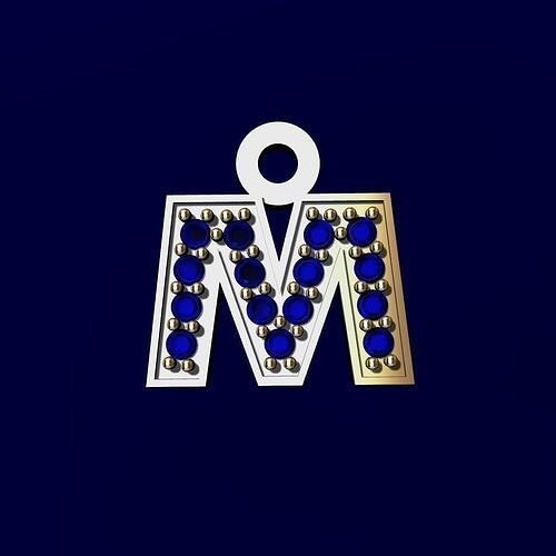 DIJE LETRA M 3D model 3D printable | CGTrader