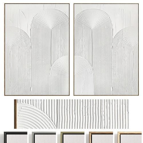 3D model Plaster Two Photo Frame 481 VR / AR / low-poly | CGTrader