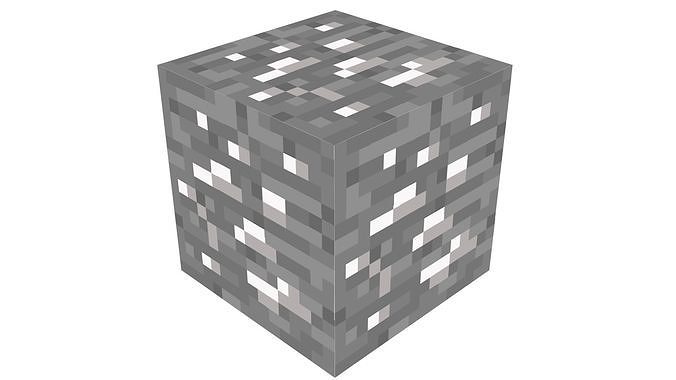 3D model Minecraft Silver VR / AR / low-poly | CGTrader