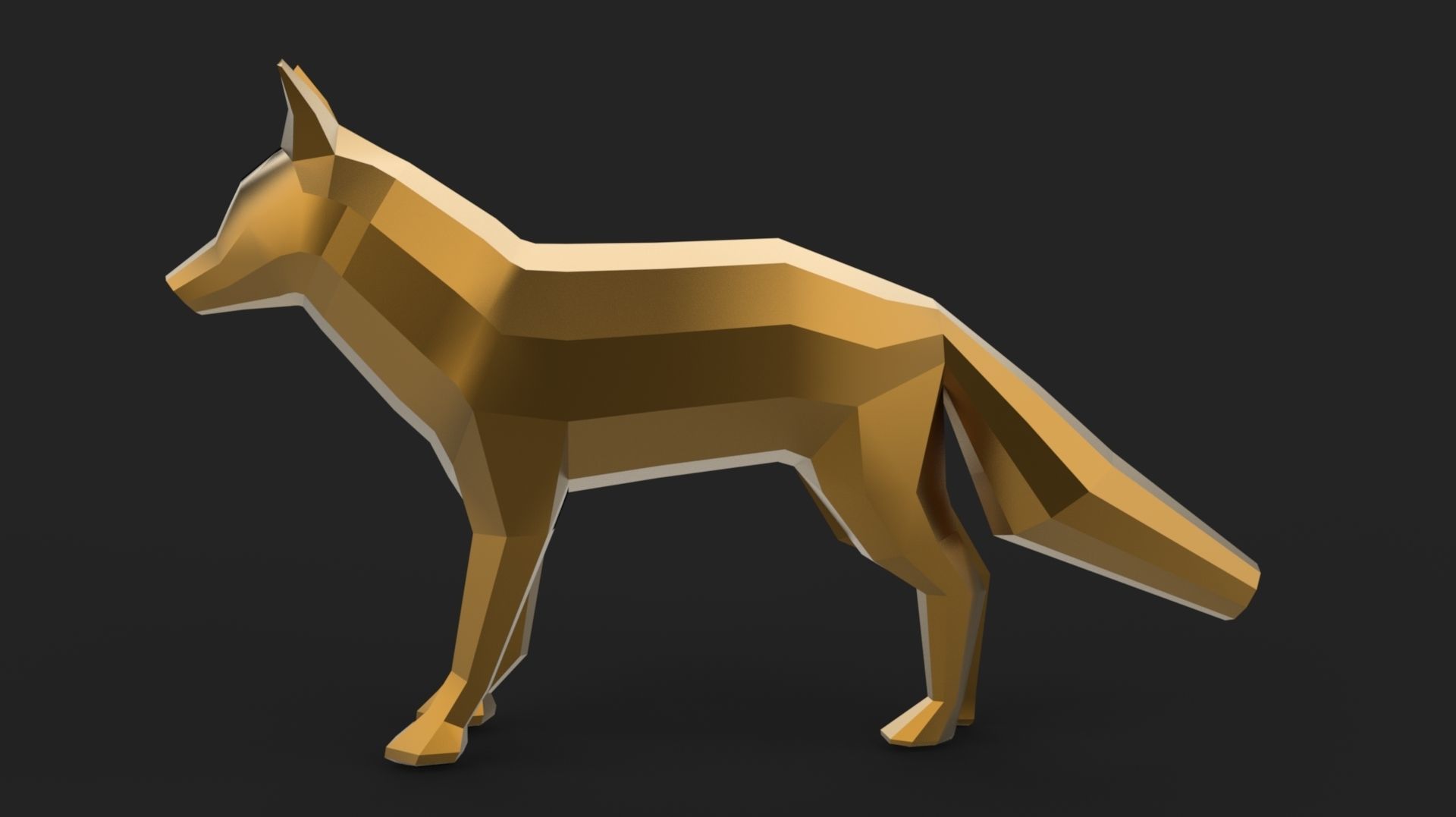 3D model low poly fox VR / AR / low-poly | CGTrader