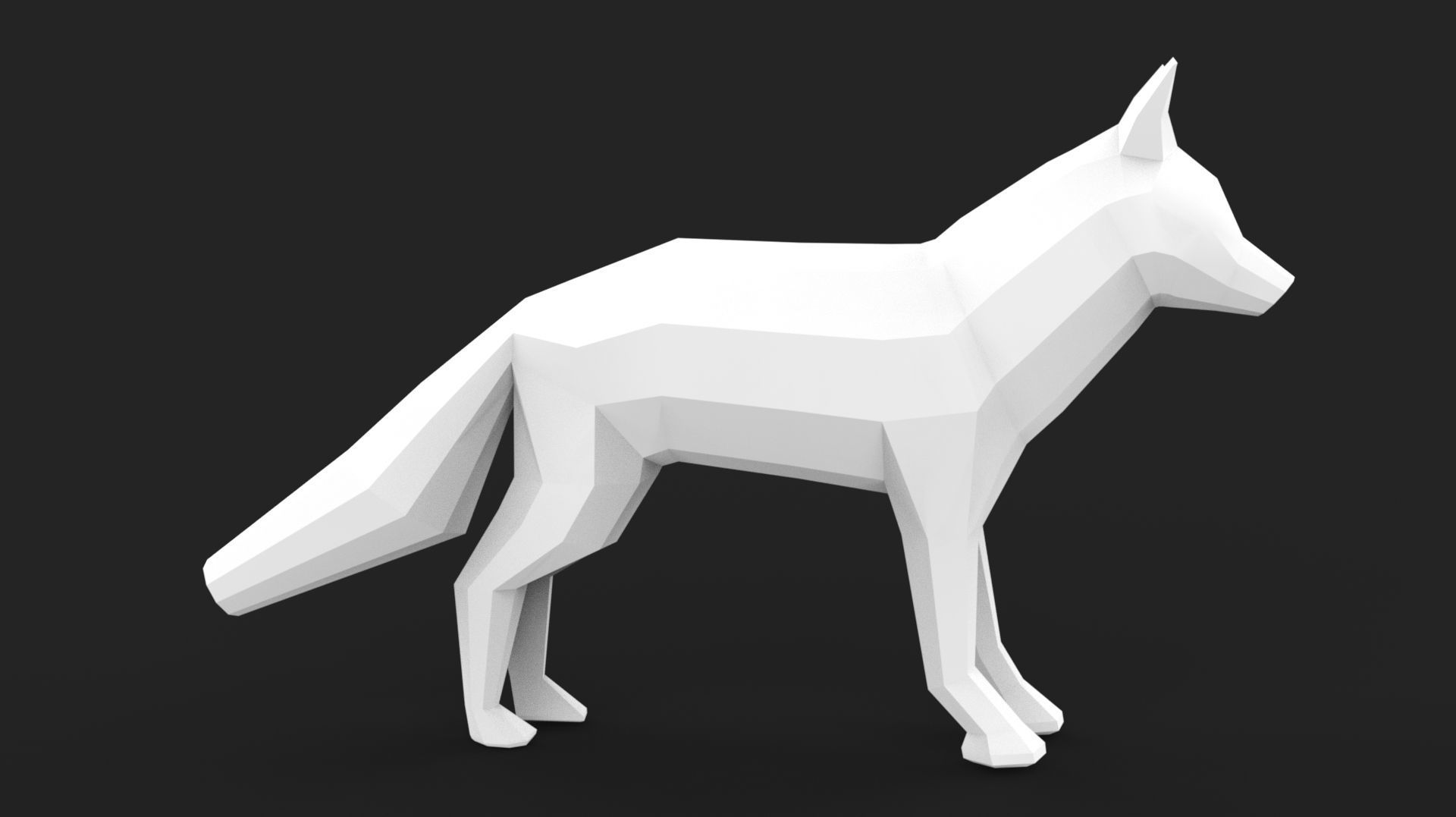 3D model low poly fox VR / AR / low-poly | CGTrader