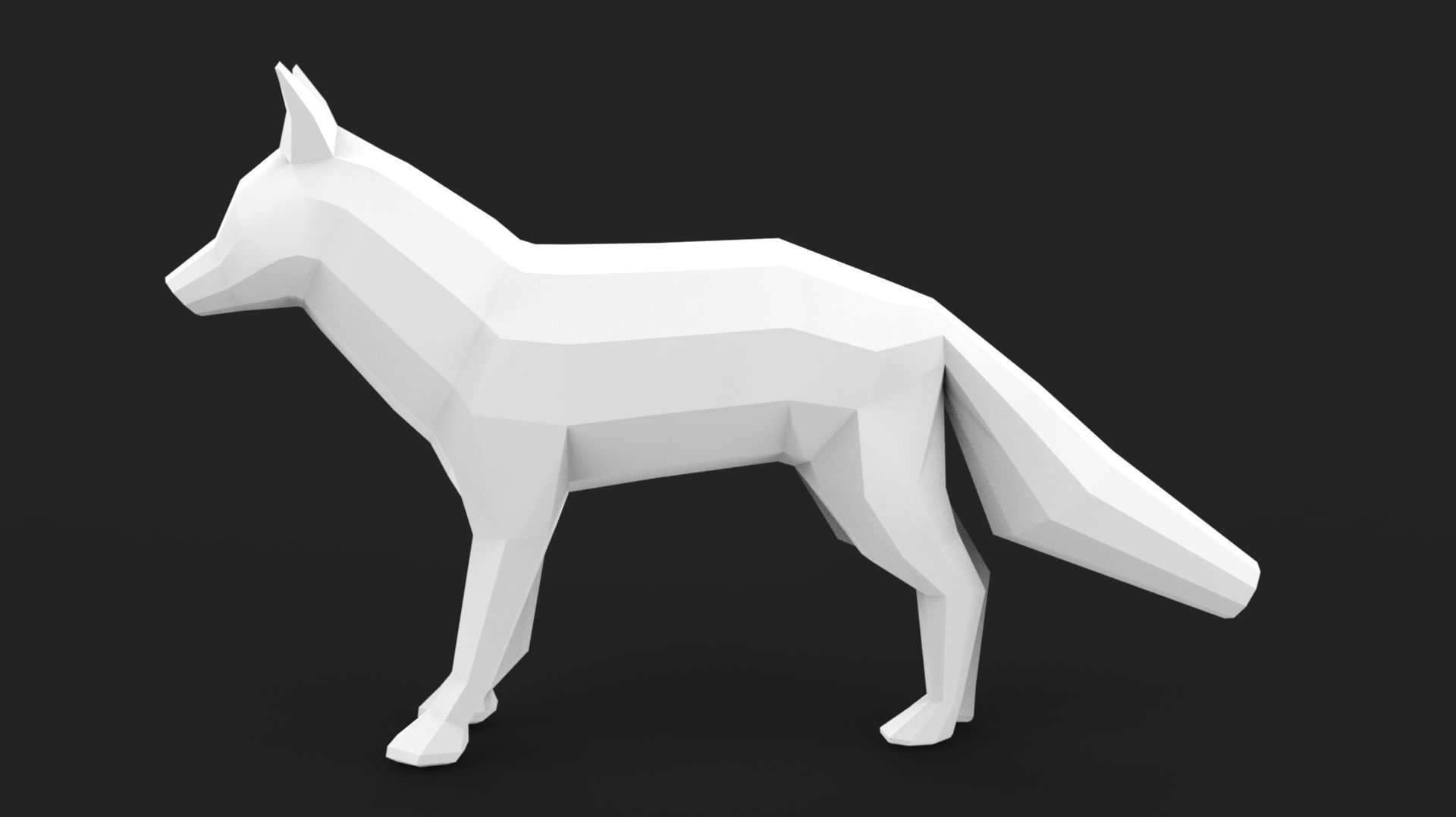 3D model low poly fox VR / AR / low-poly | CGTrader