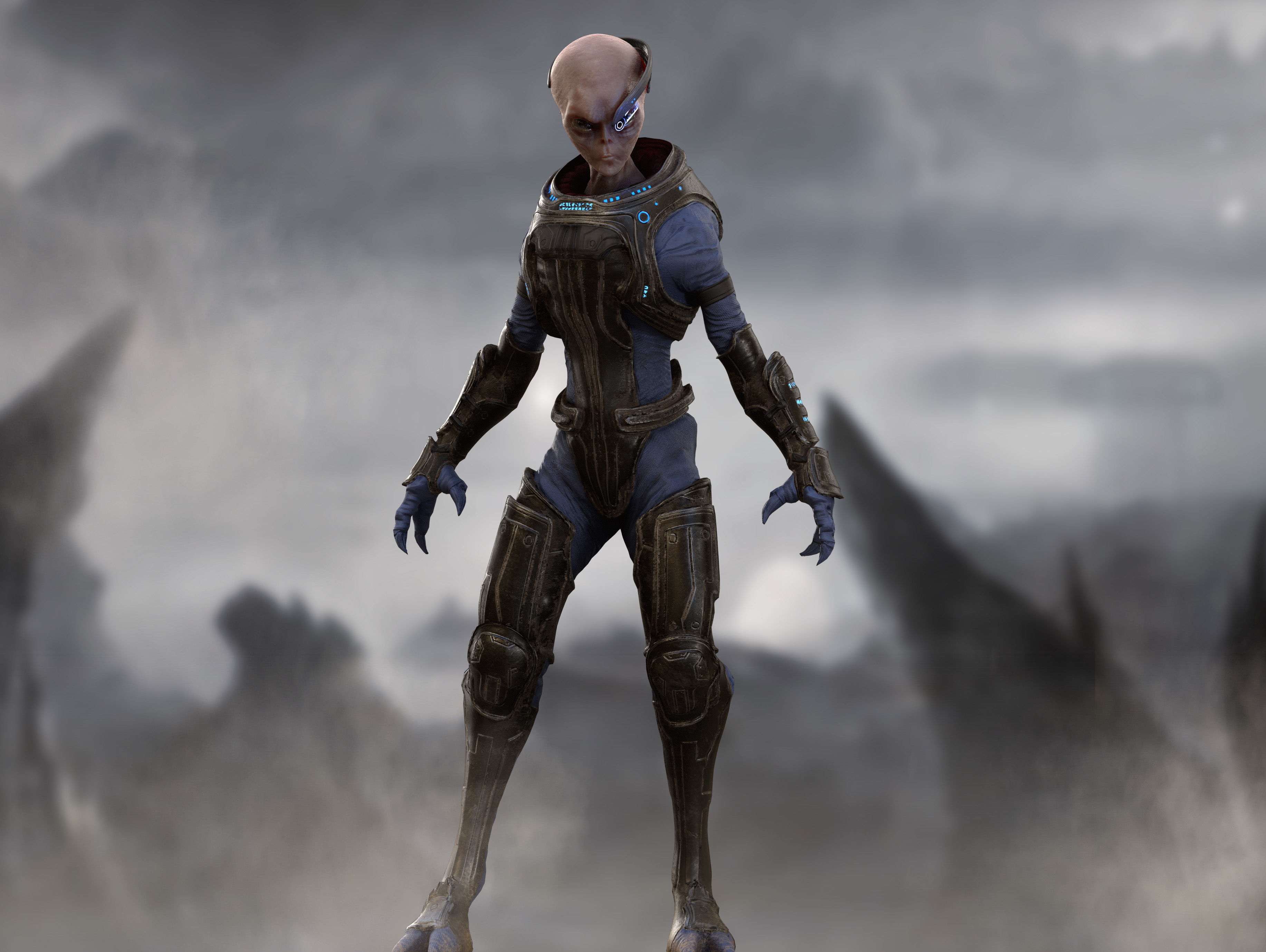 3D model Sci Fi Alien VR / AR / low-poly | CGTrader