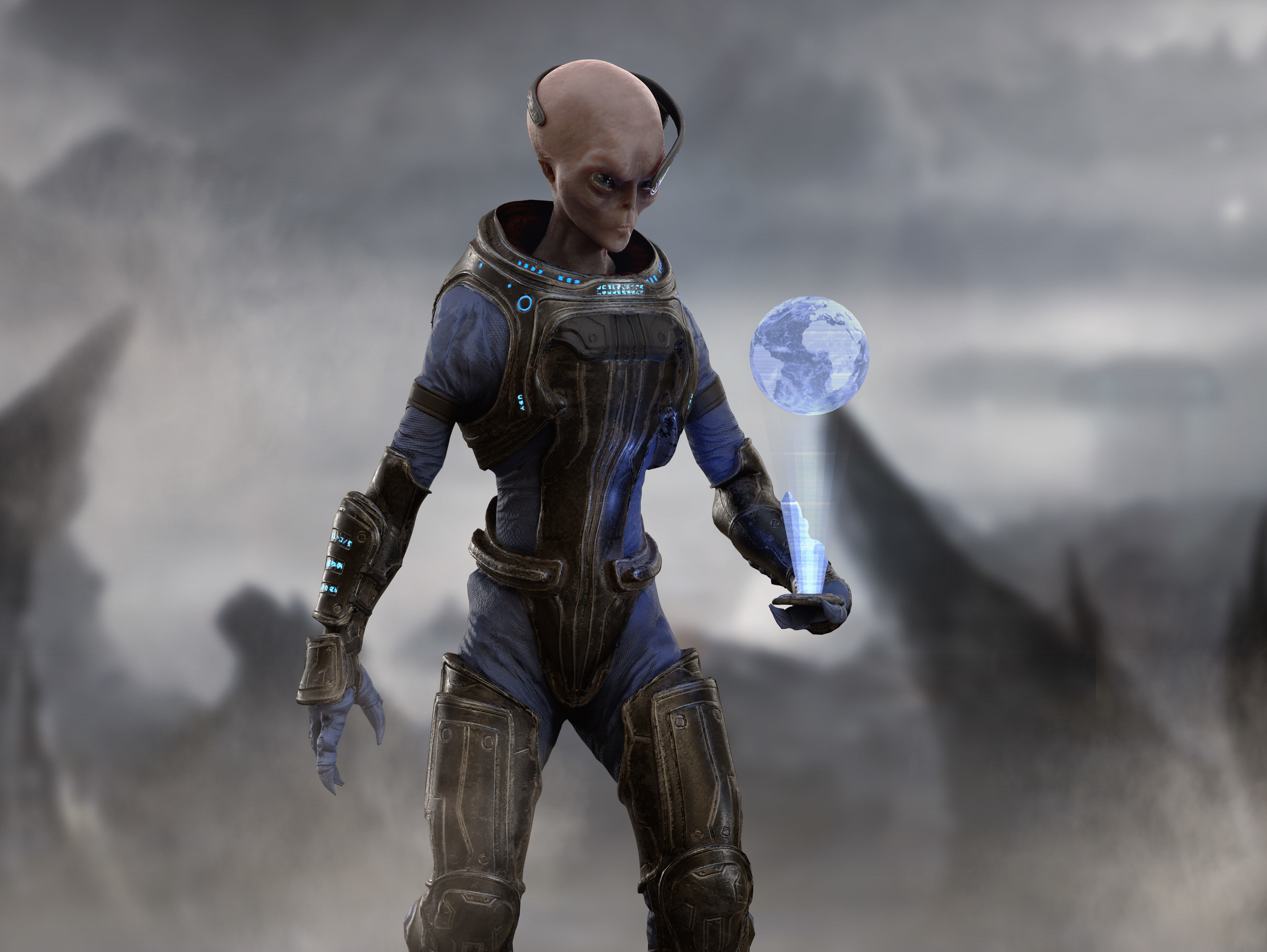 3D model Sci Fi Alien VR / AR / low-poly | CGTrader