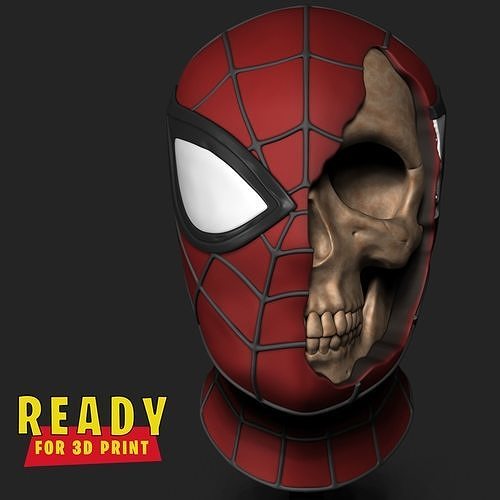 SPIDER MAN SKULL 3D model 3D printable | CGTrader