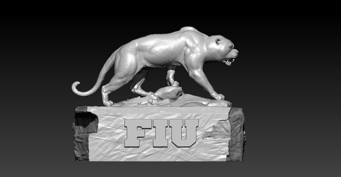 FIU PANTHERS FOOTBALL MASCOT STATUE DESTOP - 3D PRINT 3D model 3D ...