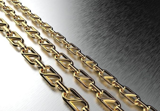 Oval Slot Chain Link Hermes 3D model 3D printable | CGTrader