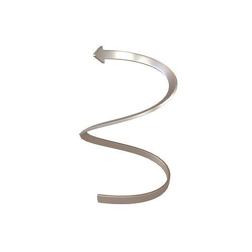 3D model Spiral Arrow v1 004 VR / AR / low-poly | CGTrader