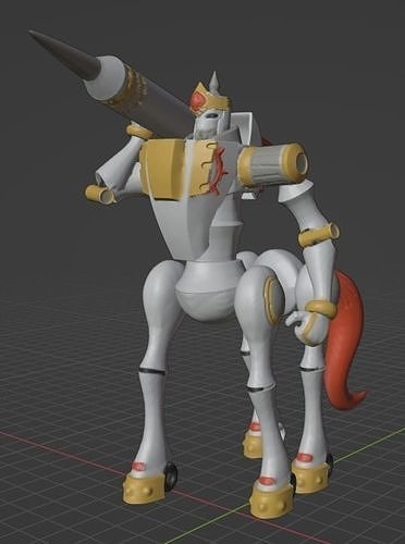 knightchessmon white 3D model 3D printable | CGTrader