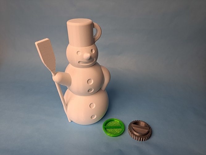 Snowman money box - money bank - piggy bank 3D model 3D printable ...