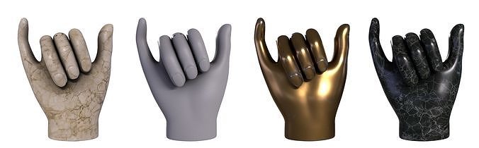 3D model Doiy hand gesture decor VR / AR / low-poly | CGTrader