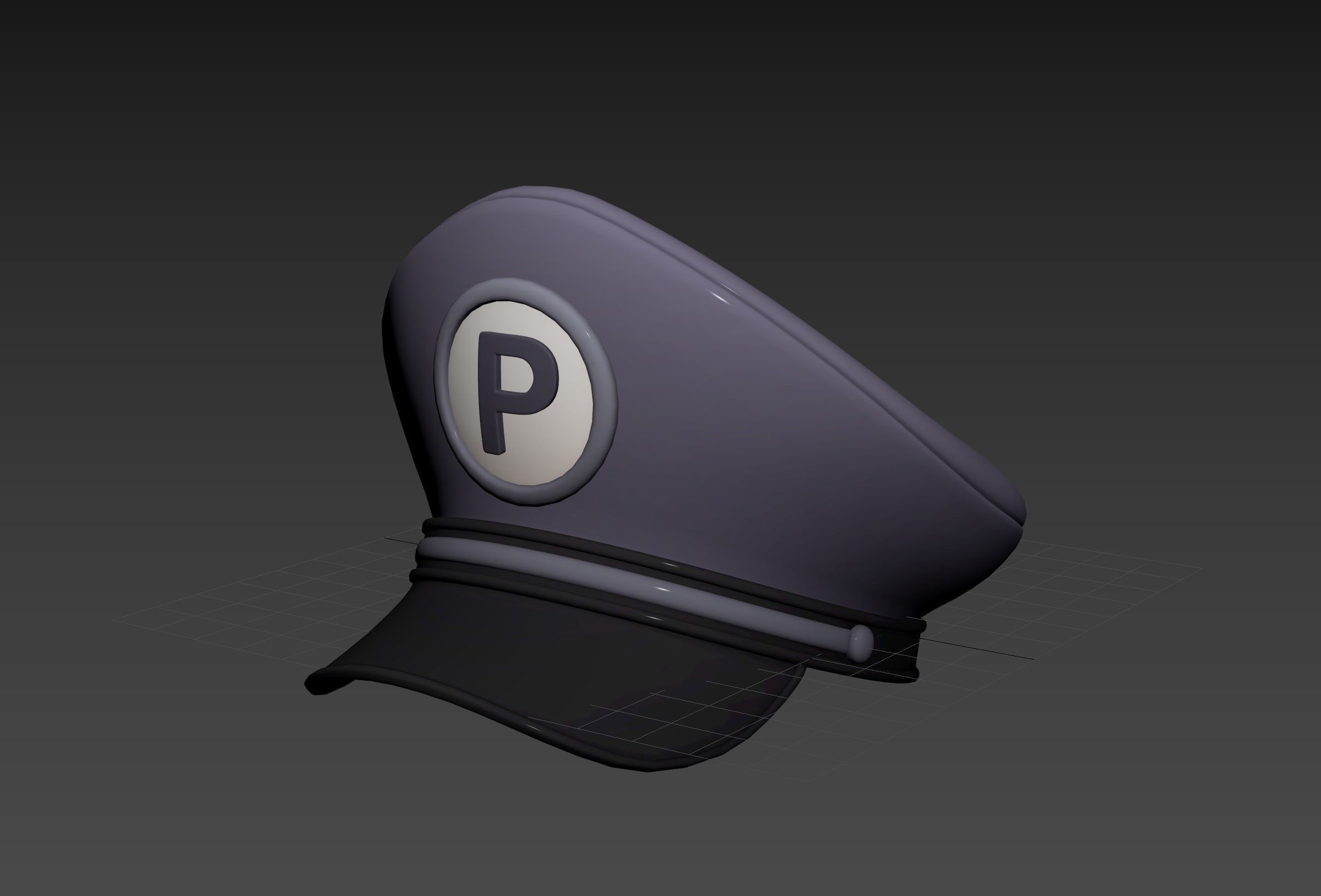 Hat035 Police Officer Hat 3D model | CGTrader