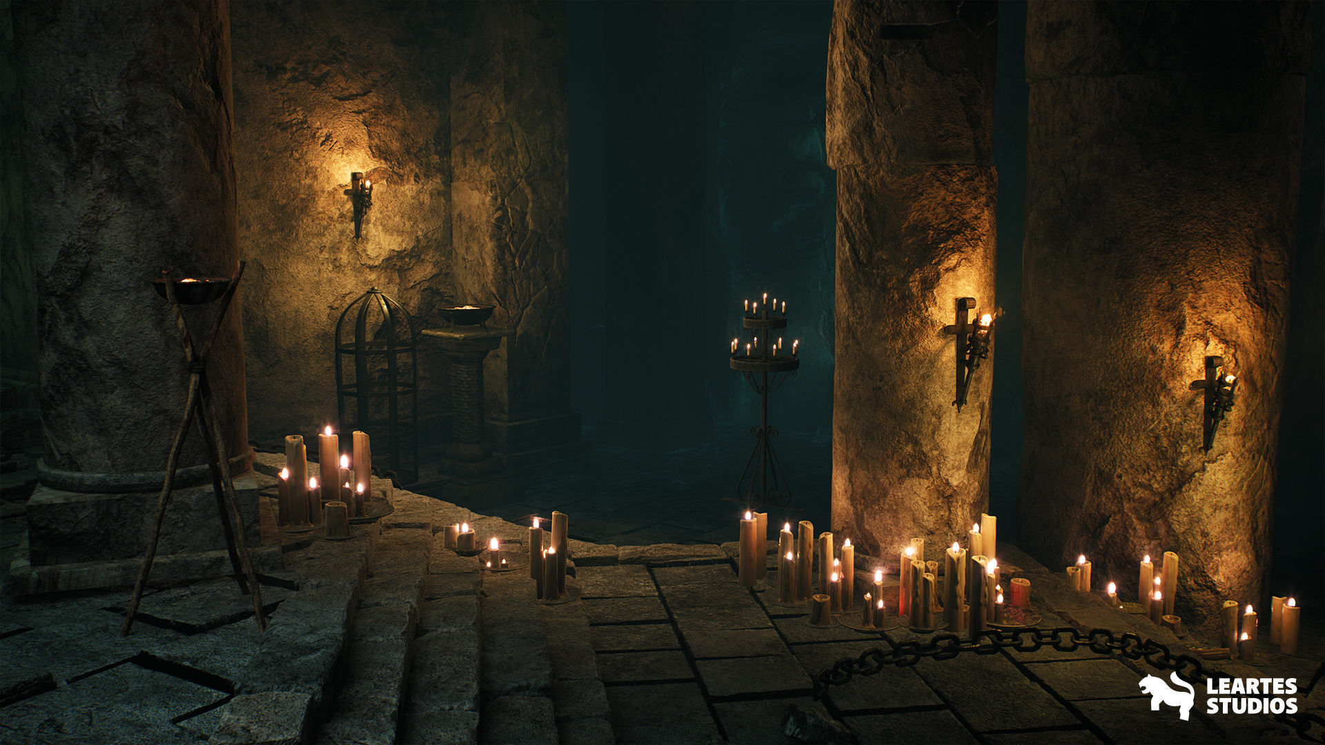 3D model Fantasy Dungeon Environment VR / AR / low-poly | CGTrader