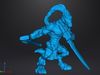 WOLF WARRIOR SAMURAI MINIATURE MODEL FANTASY GAMES DND RPG 3D model 3D printable | CGTrader