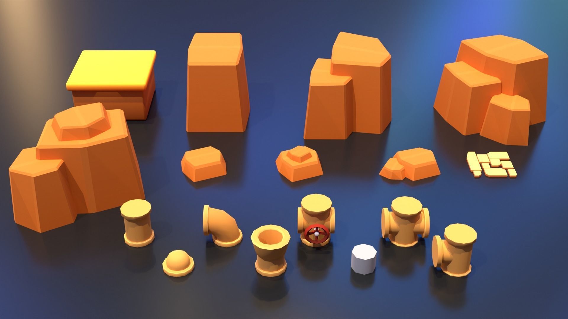 3D model Steampunk Modular Asset VR / AR / low-poly | CGTrader