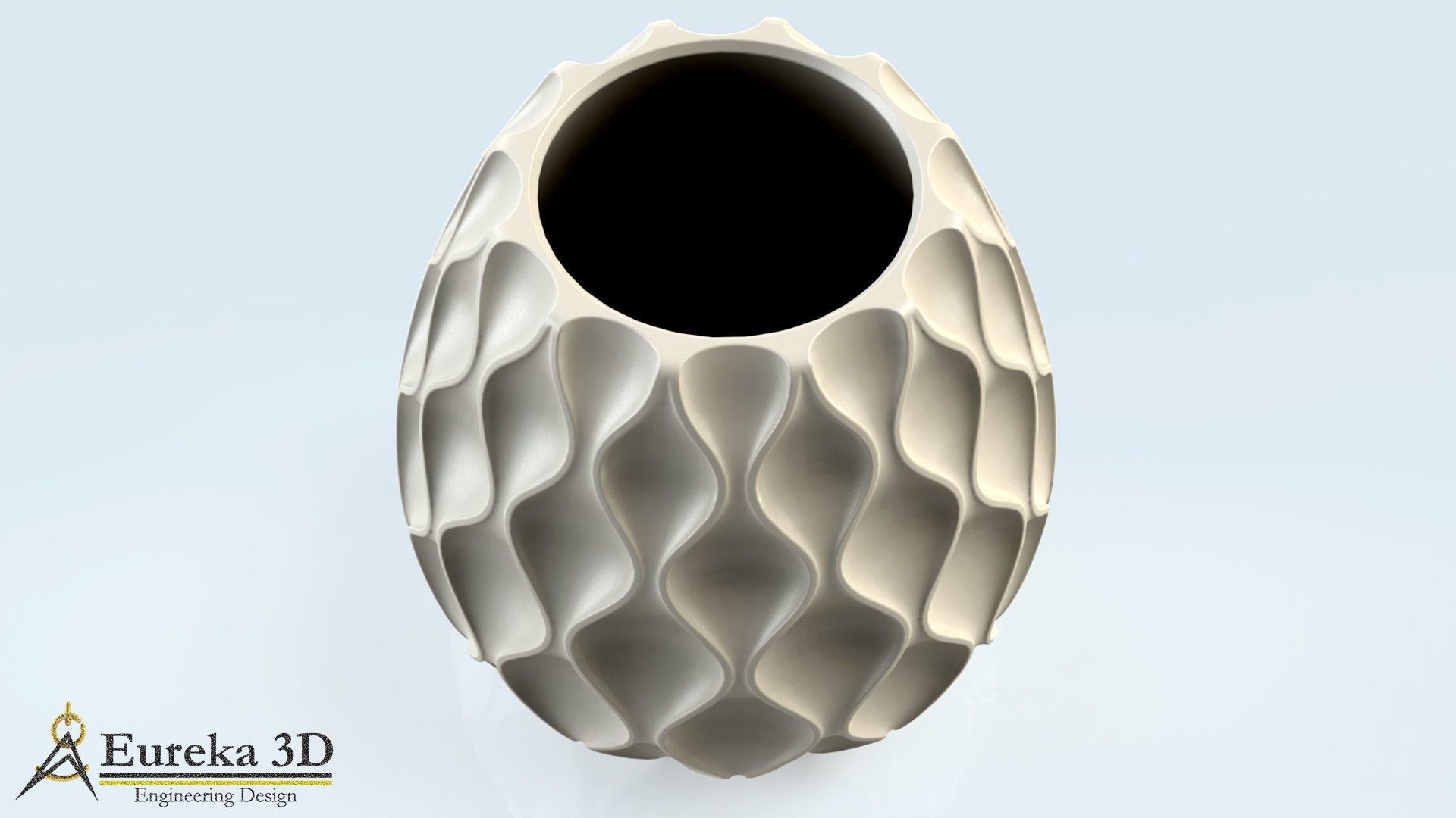 WAVE PATTERN POT MODEL 1 AND 2 3D model 3D printable | CGTrader
