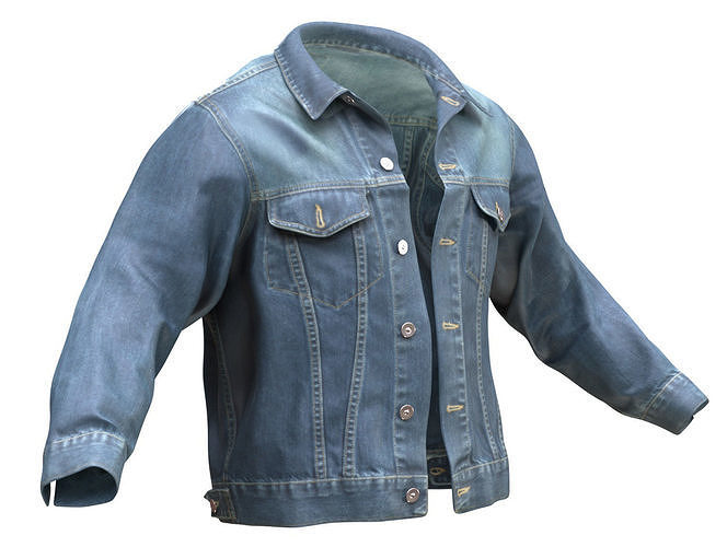 3D model Denim Jacket VR / AR / low-poly | CGTrader