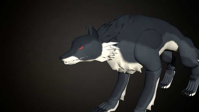 3D model Roblox r6 wolf model Low-poly 3D model VR / AR / low-poly ...