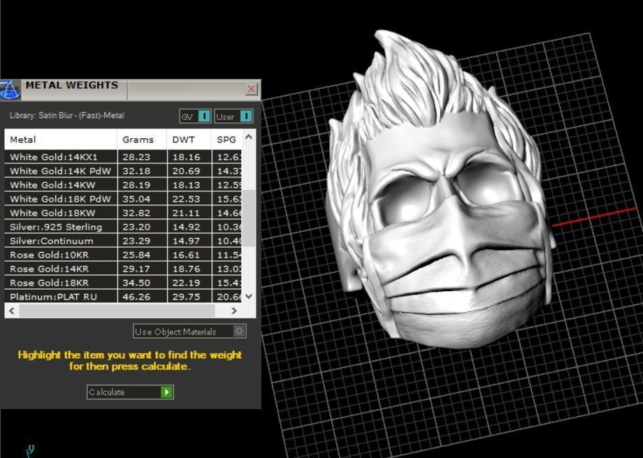 ring mask skull 3D model 3D printable | CGTrader