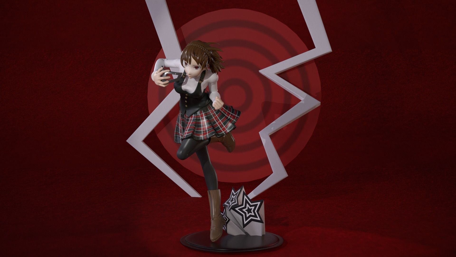 MAKOTO NIJIMA aka QUEEN PERSONA 5 ANIME FIGURINE FOR 3D PRINTNG 3D ...