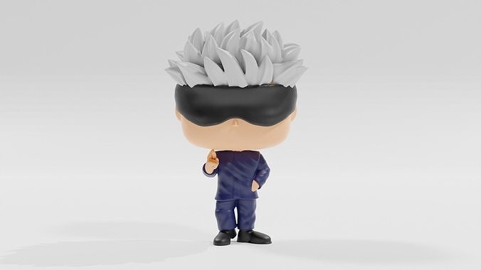 Satoru Gojo funko pop from Jujutsu Kaisen 3D model 3D printable | CGTrader