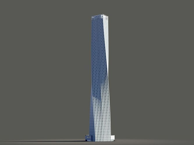 Cayan tower - Dubai marina 3D model | CGTrader