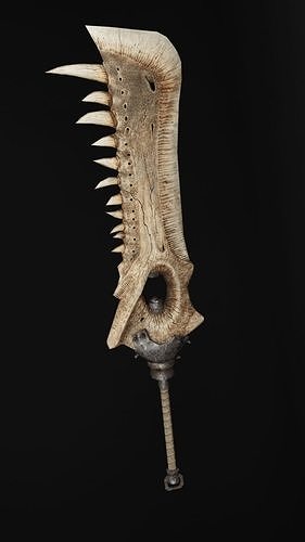 MONSTER HUNTER COSPLAY LIFE SIZE BONE GREATSWORD PROP REPLICA 3D model ...