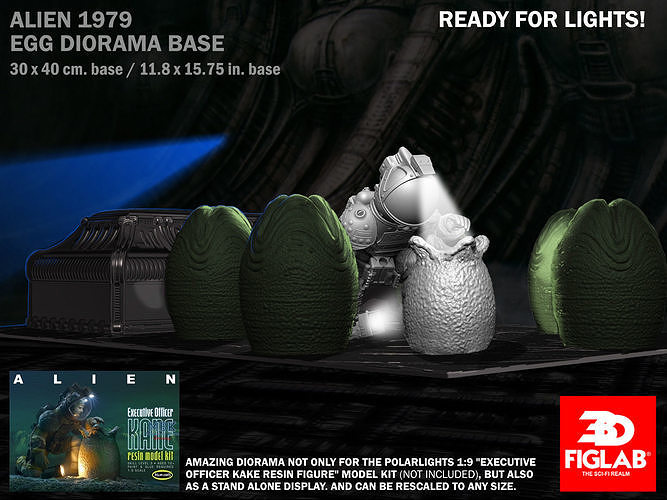 ALIEN EGGS BASE DIORAMA 3D model | CGTrader