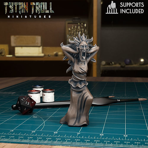 Banshee 01 - Pre-Supported 3D model 3D printable | CGTrader