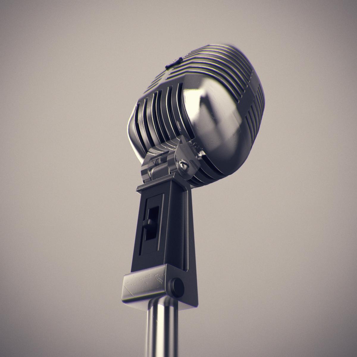 Classic Microphone 3D model | CGTrader