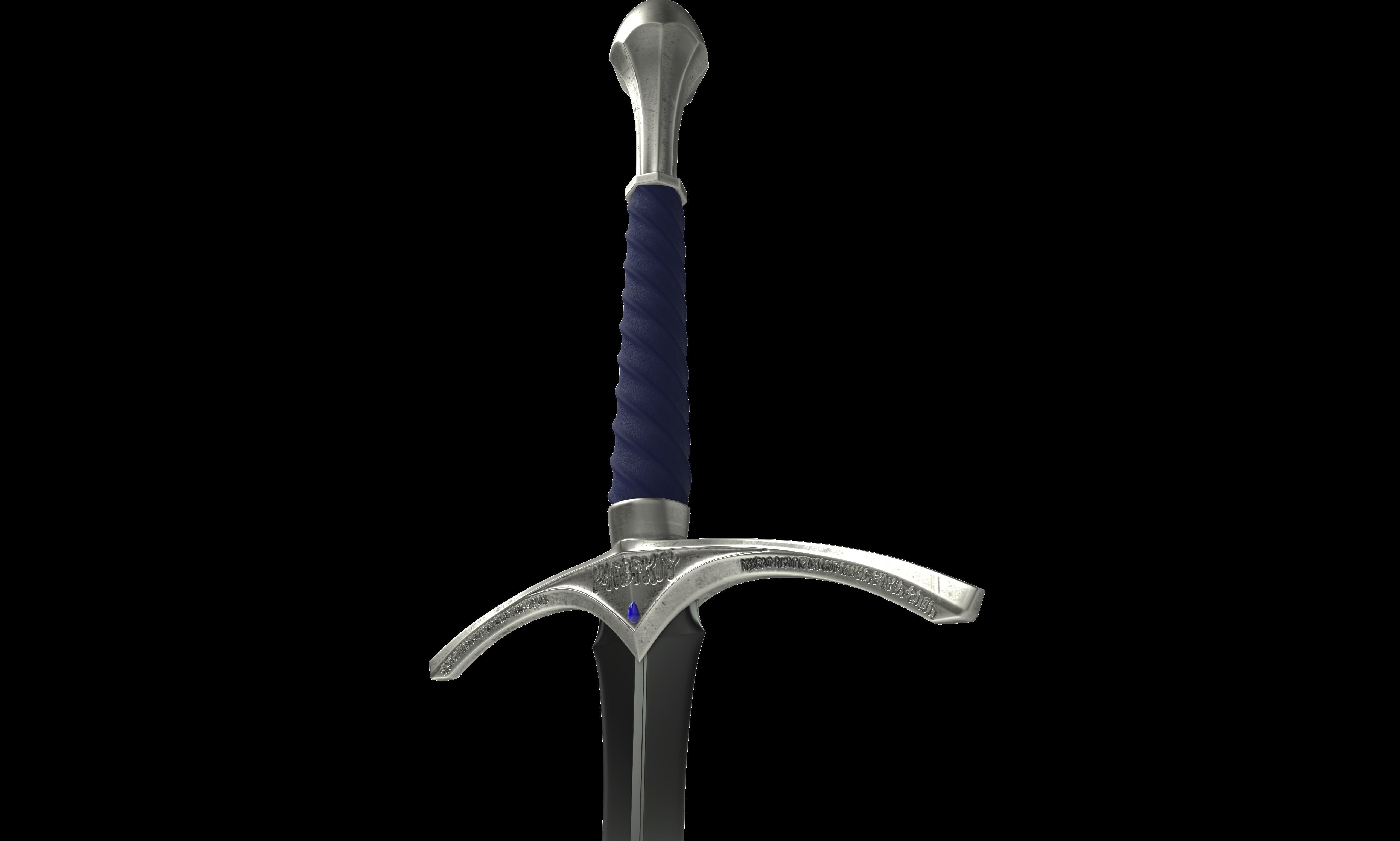 3D model Sword glamdring VR / AR / low-poly | CGTrader