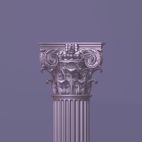 composite column 3D model 3D printable | CGTrader