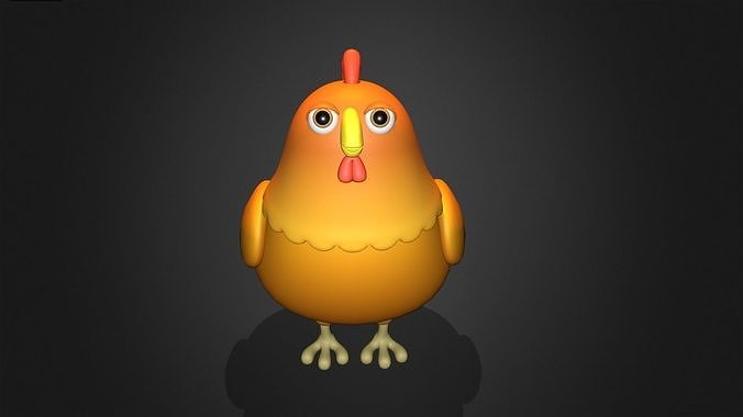 Asset - Cartoons - Chicken Hen Rigged 3D model animated rigged | CGTrader