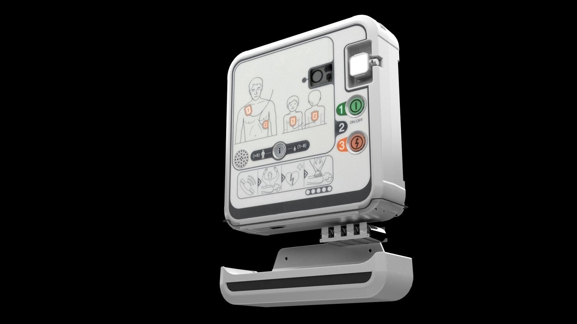 Defibrillator 3D model | CGTrader